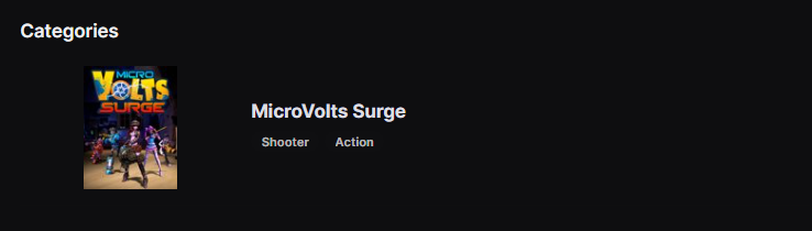 Update Twitch Game Category From Microvolts Surge To Microvolts ...