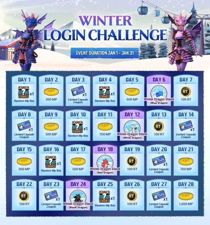Exciting Winter! Winter LOGIN CHALLENGE - Event - MicroVolts Forum